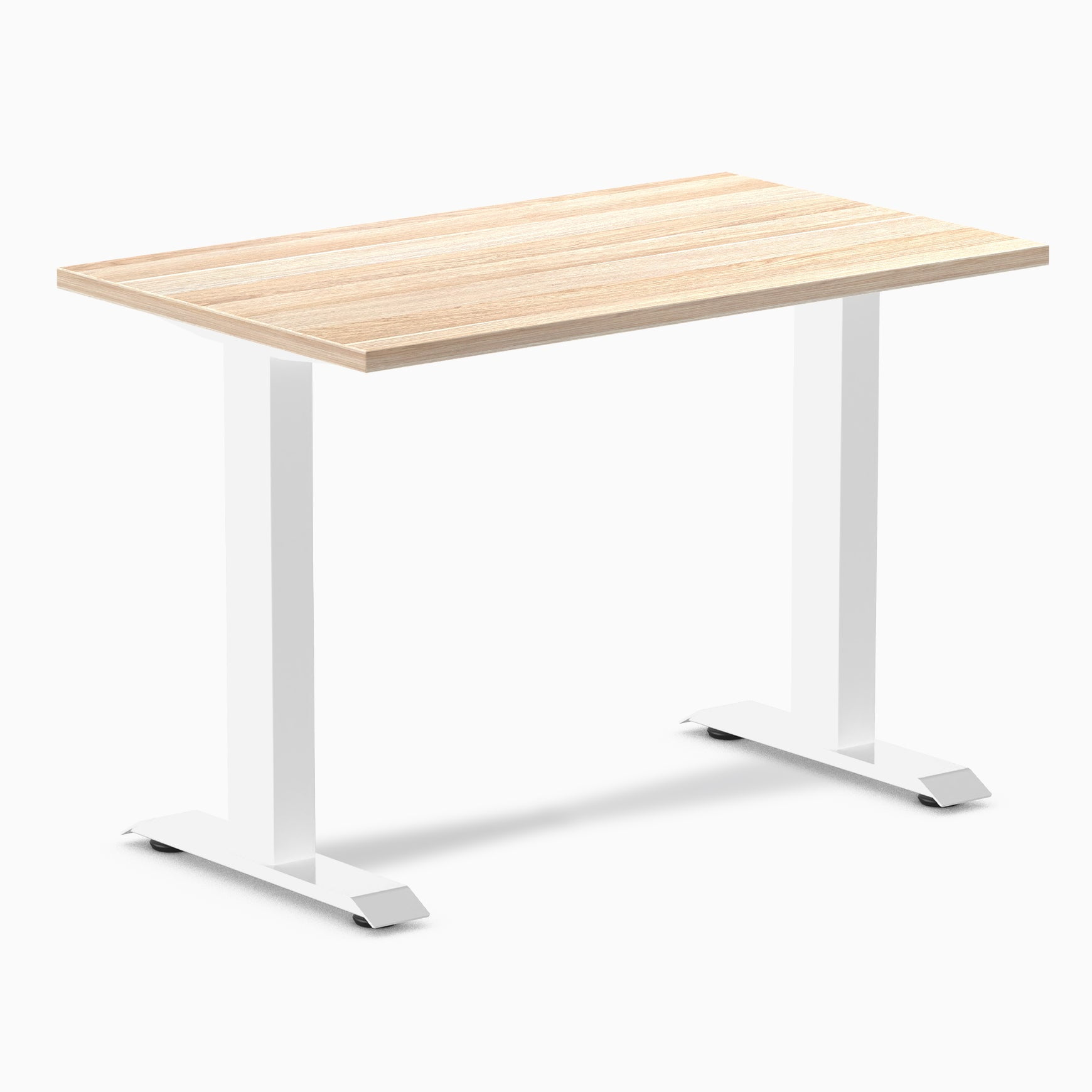 Desky Zero Mini Office Desk - Classic Oak / 40" X 24" / White - Walmart.com