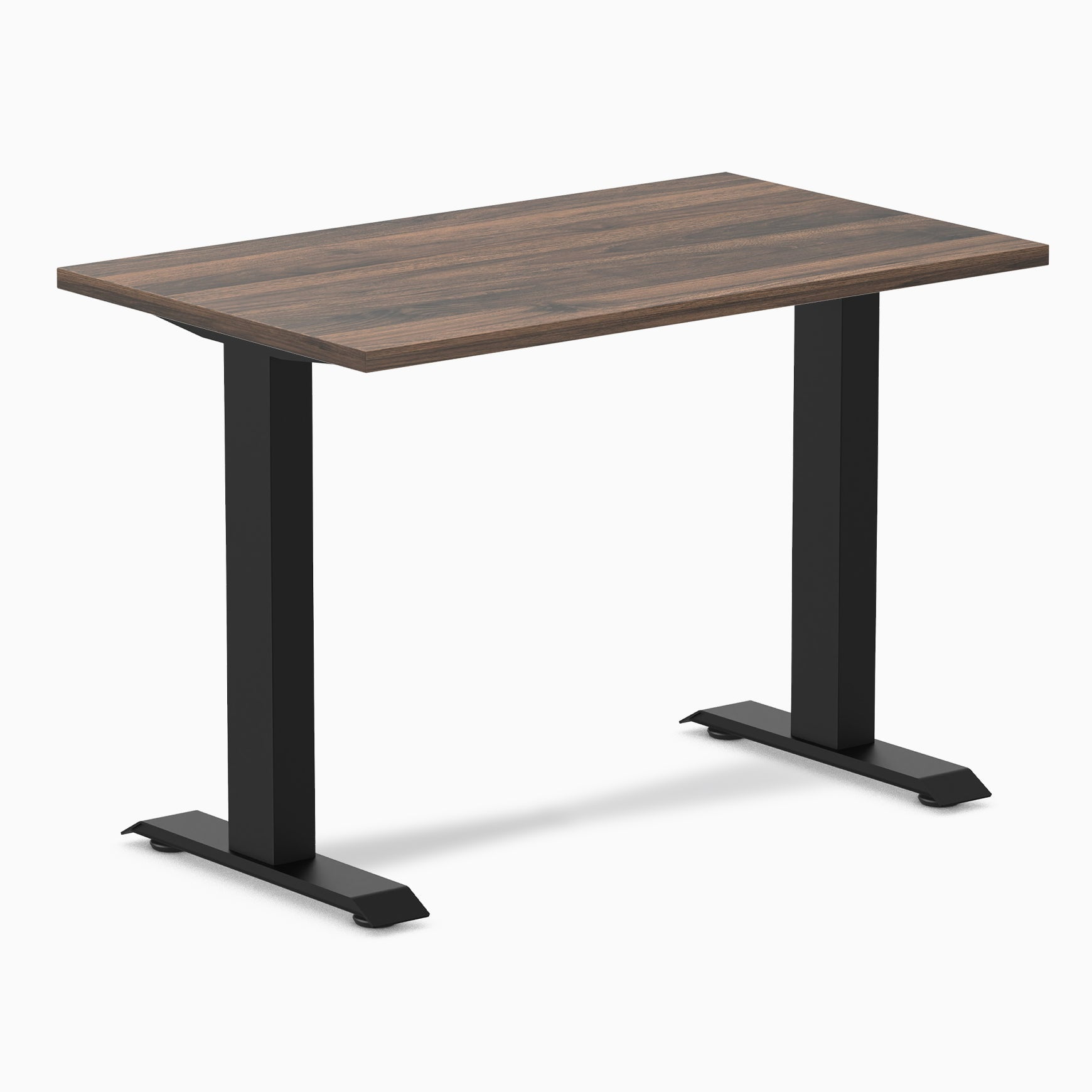 Desky Zero Mini Office Desk - Jarrah Legno / 40" X 24" / Matte Black ...