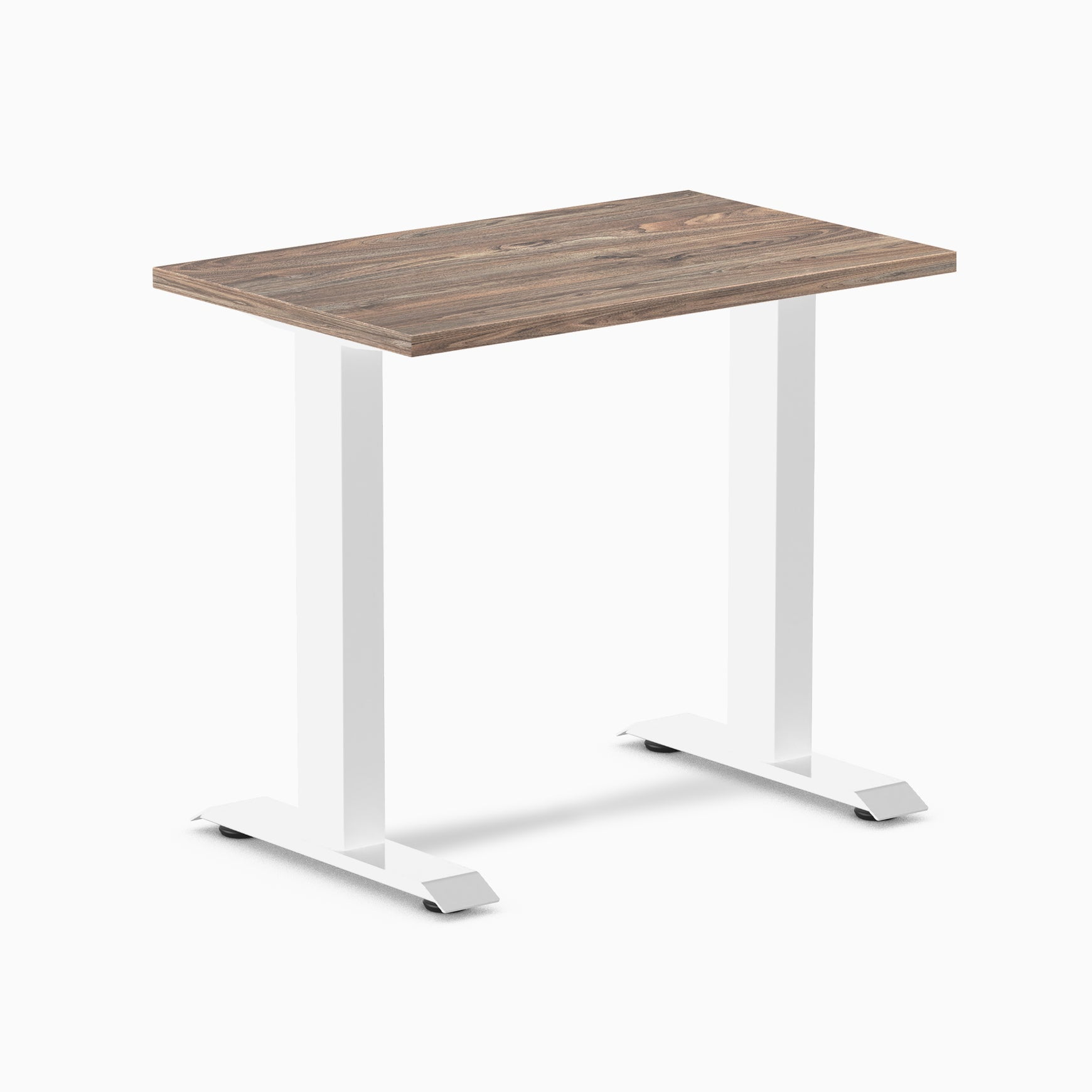 Desky Zero Mini Office Desk - Natural Walnut / 32" X 20" / White ...