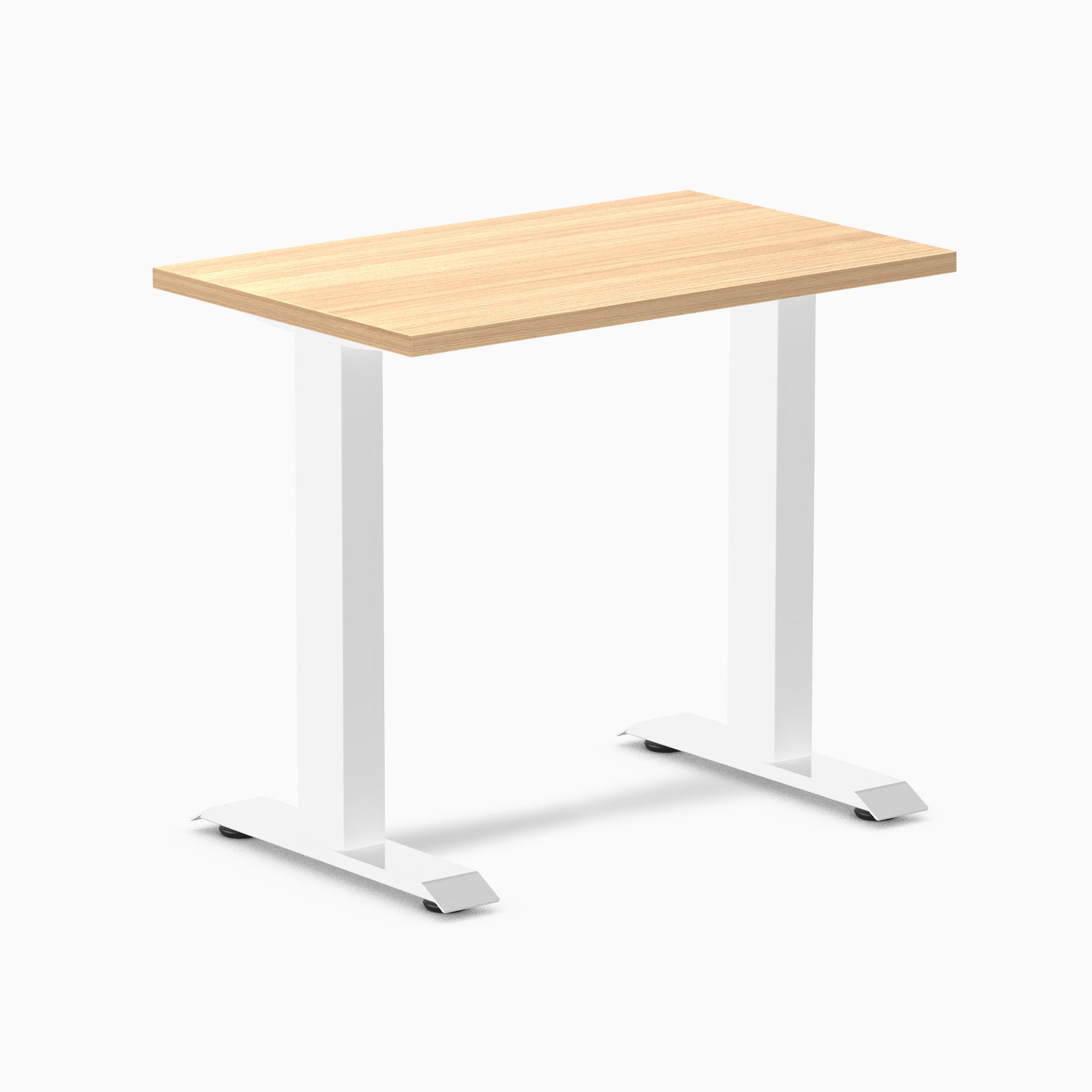 Desky Zero Mini Office Desk - Sublime Teak / 32" X 20" / White ...