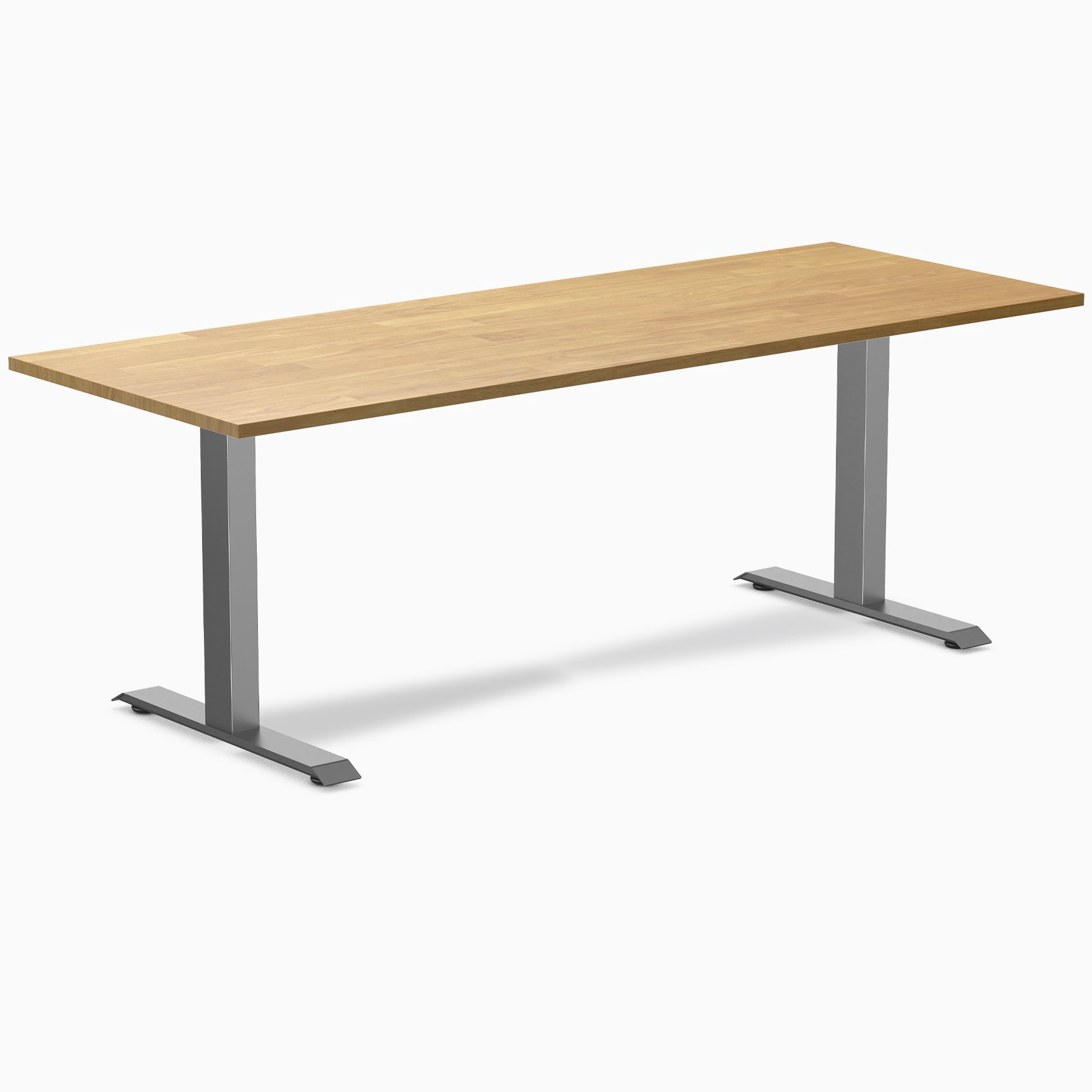 Desky Zero Rubberwood Office Desk - Light Oak / 80 X 30 Inches / Space ...