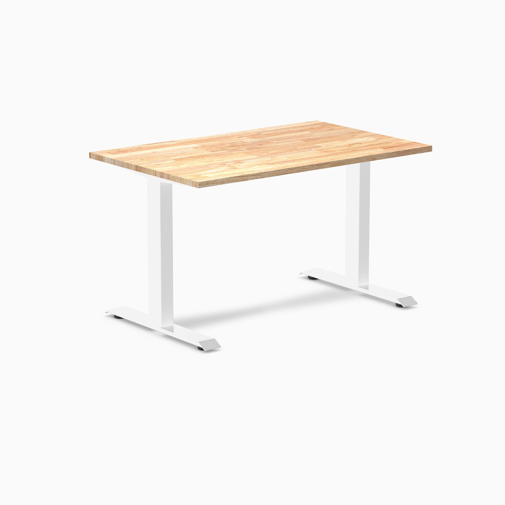 Desky Zero Rubberwood Office Desk - Natural Timber / 48 X 30 Inches ...