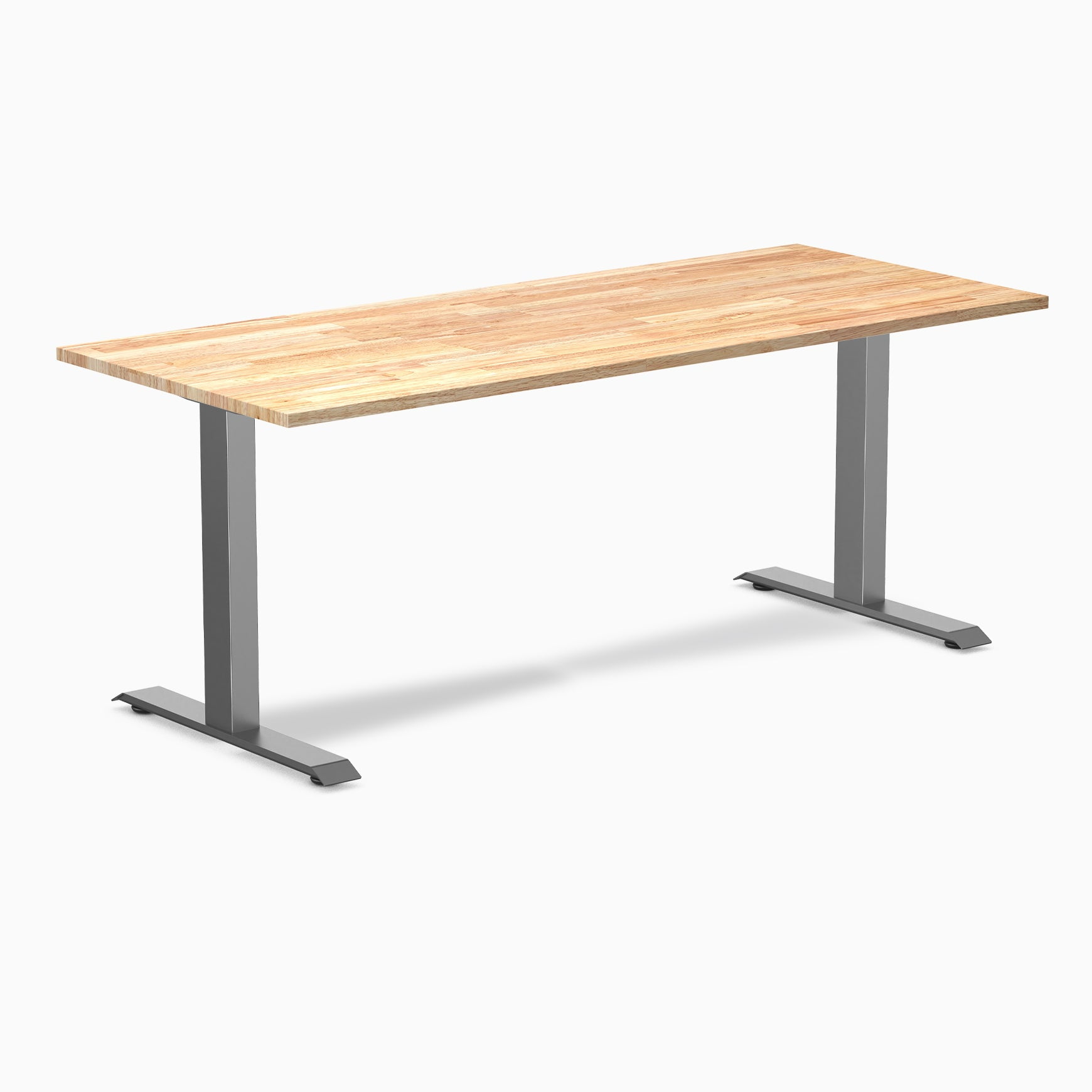 Desky Zero Rubberwood Office Desk - Natural Timber / 72 X 30 Inches ...