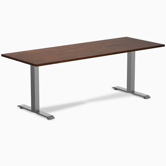 Desky Zero Rubberwood Office Desk - Red Walnut / 80 X 30 Inches / Space ...