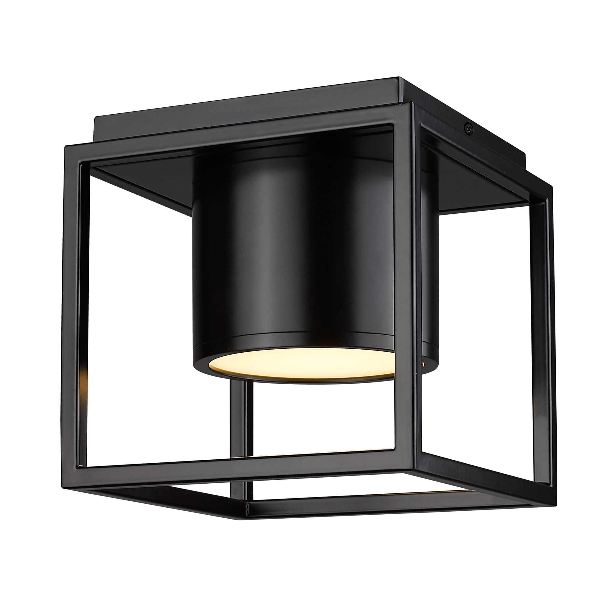Wry Lighting Desmond Integrated LED Flush Mount in Matte Black ...