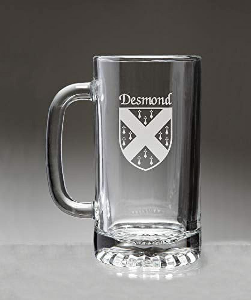 Desmond Irish Coat of Arms Glass Beer Mug (Sand Etched) - Walmart.com