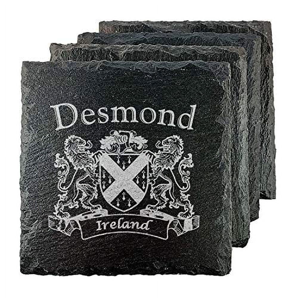 Desmond Irish Coat of Arms Slate Coasters - Set of 4 - Walmart.com