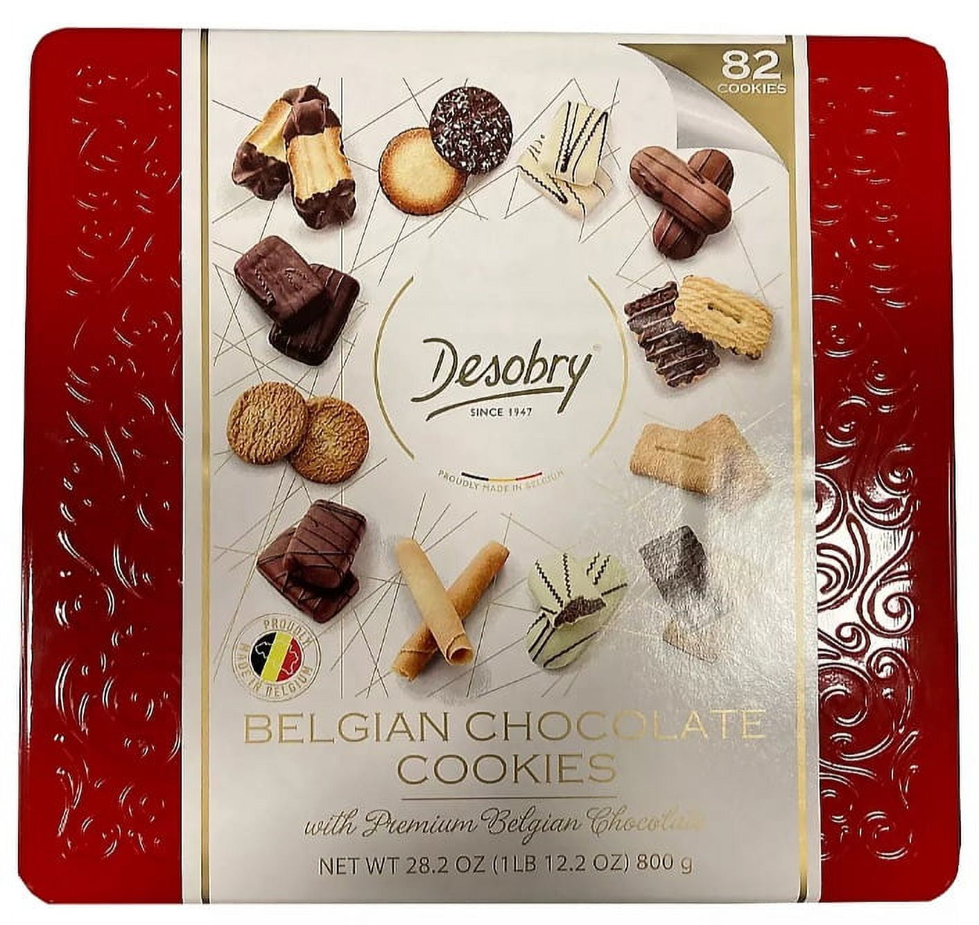 Desobry Authentic Belgian Chocolate Cookies, 12 Luxury Assortment, 28.2 oz. - Walmart.com