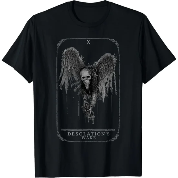 Desolations Wake Gothic Winged Skull Tarot Card Fortune Teller Dark ...