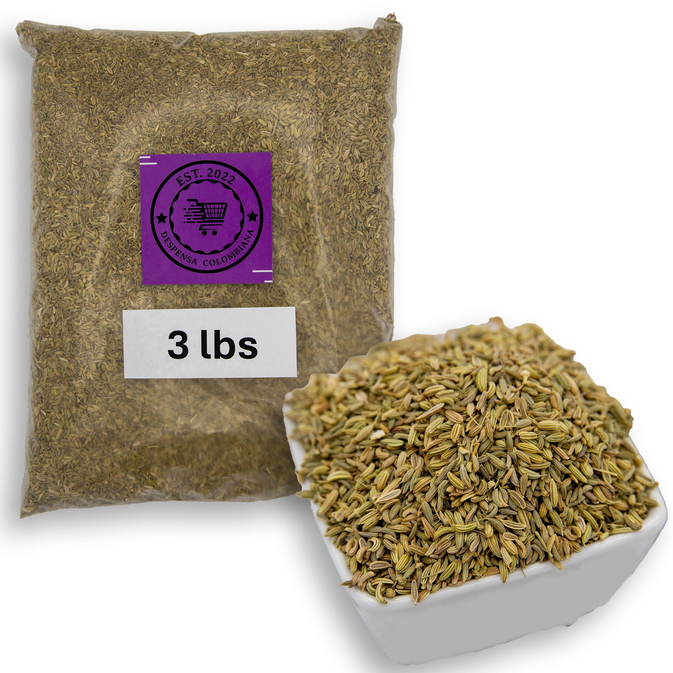 Despensa Colombiana, Seeds Fennel , 3.00 lbs, 1 Bag of Fennel Seeds ...