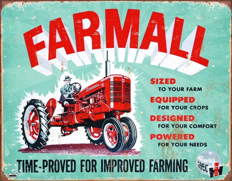 Desperate Enterprises Farmall - Model A Tin Sign - Nostalgic Vintage ...