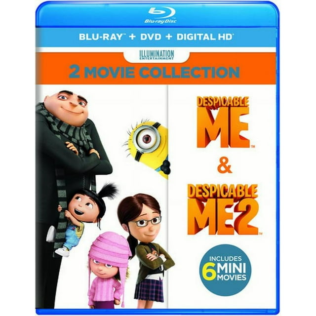 Despicable Me: 2-Movie Collection (Blu-ray + DVD) - Walmart.com