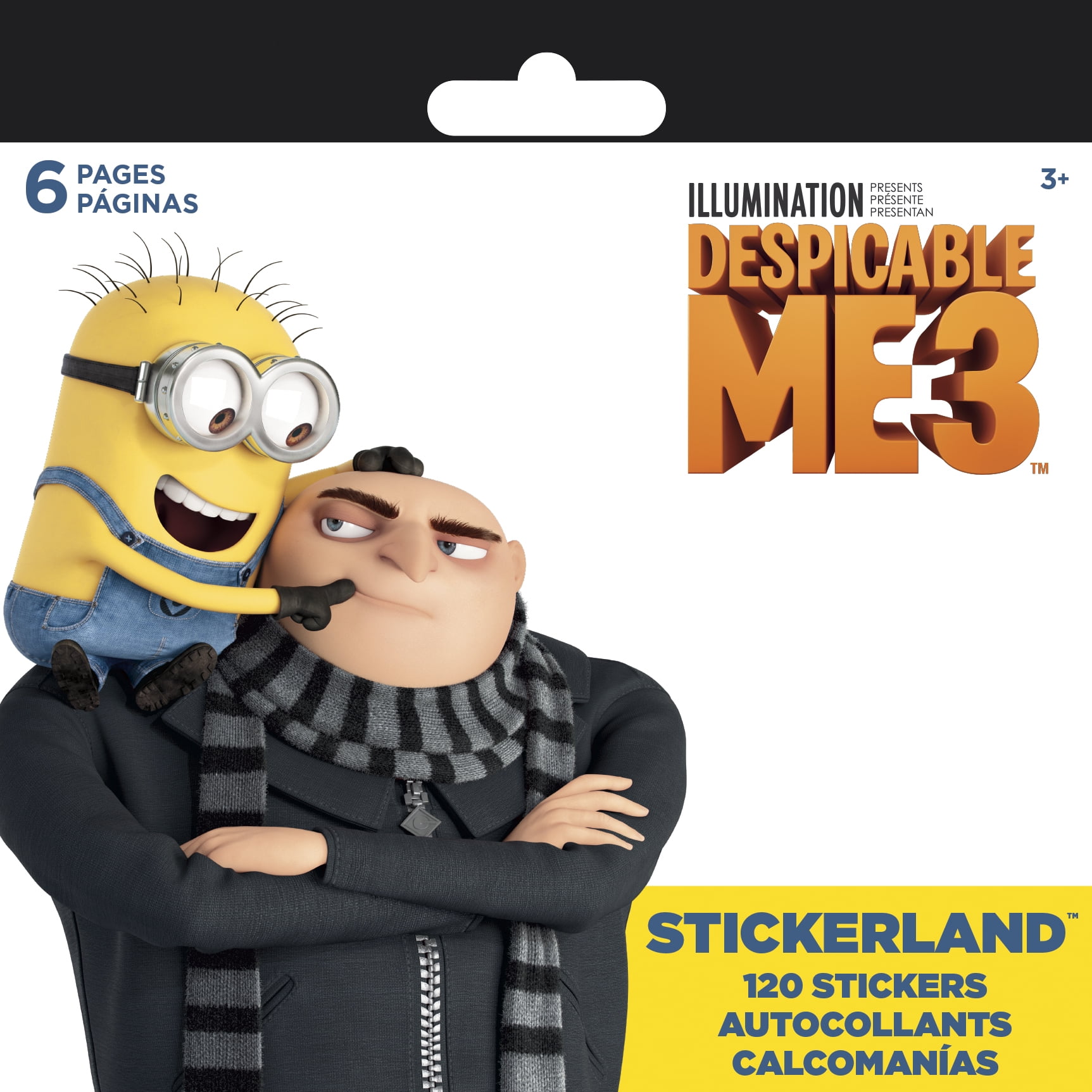 Despicable Me 3 Mini Stickerland Pad, 6 Pages - Walmart.com