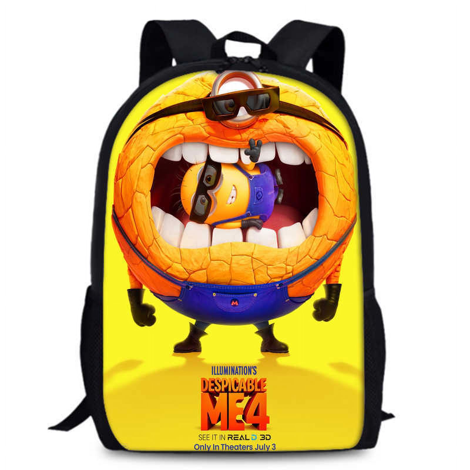 Despicable Me 4 Backpack Large Capacity 15 Inch School Bag - Walmart.com