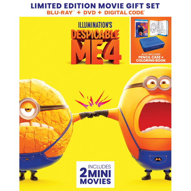 Despicable Me 4 Limited Edition Movie T Set Walmart Exclusive Blu