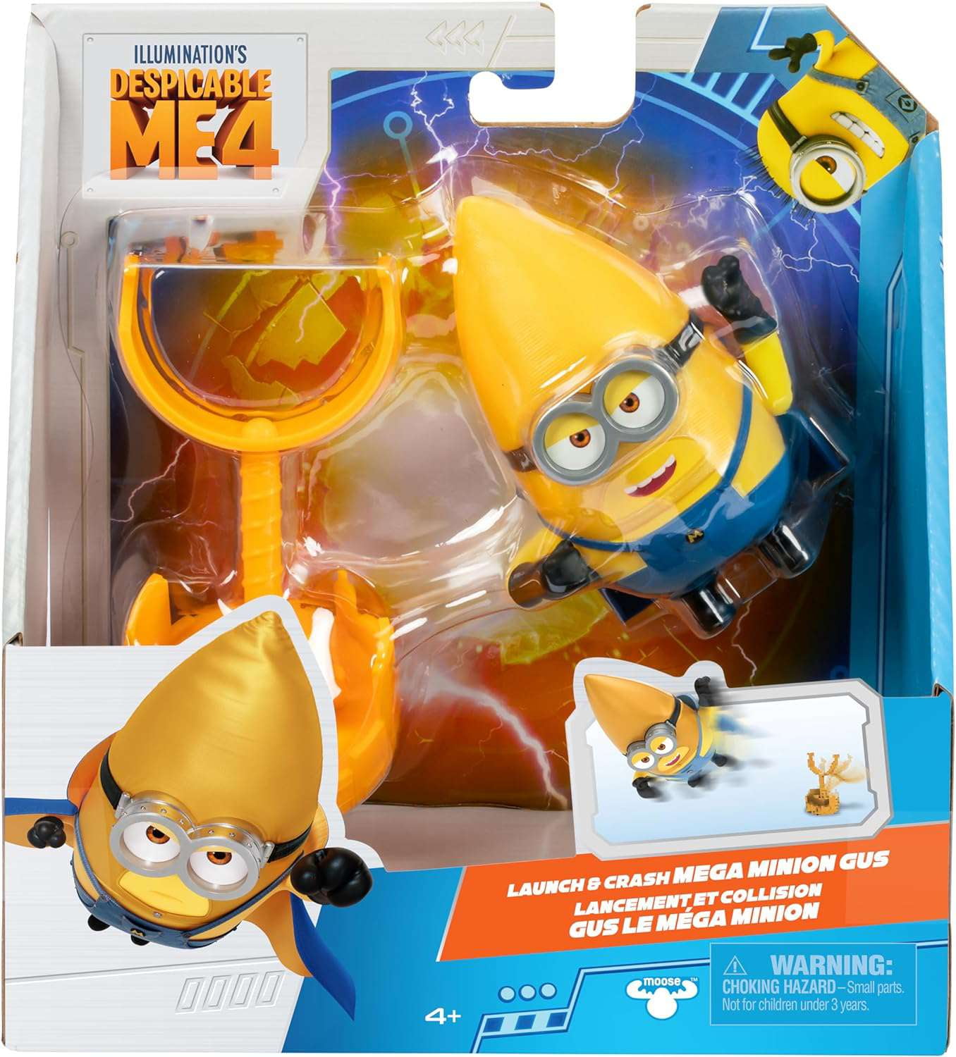 Despicable Me 4 Mega Minion Gus Action Figure (Launch & Crash ...