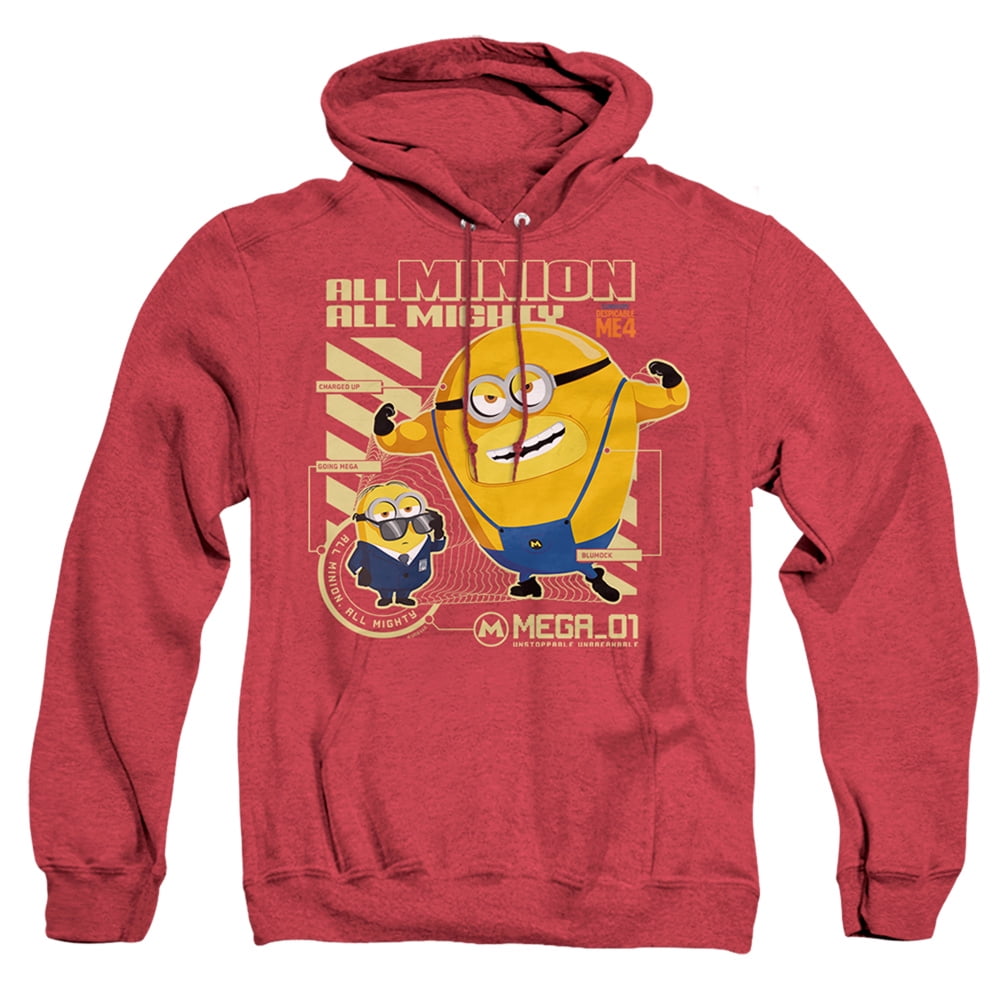 Despicable Me 4 Mega Minions Blueprint Unisex Adult Pull-Over Heather ...