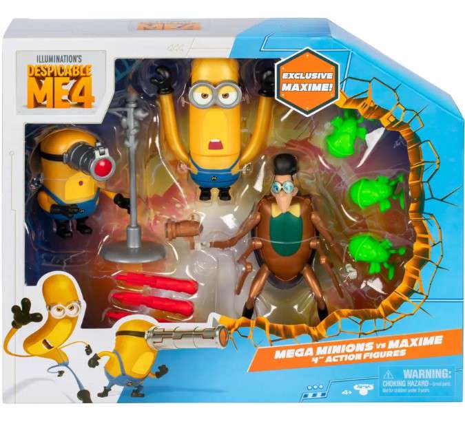 Despicable Me 4 Mega Minions Vs. Maxine Playset (Exclusive Maxine ...