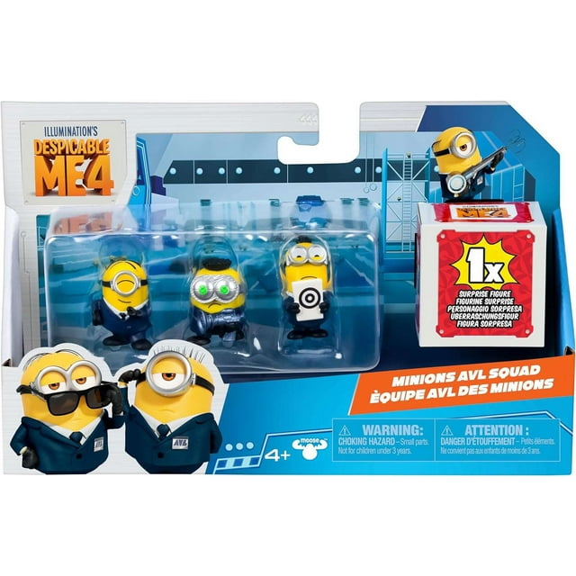 Despicable Me 4 Minions AVL Squad Mini Figure 4-Pack - Walmart.com