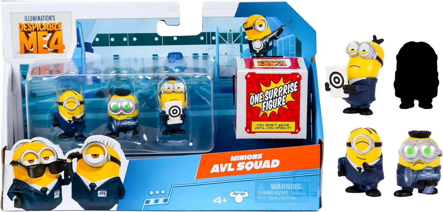 Despicable Me 4 Minions AVL Squad Mini Figure 4-Pack - Walmart.com