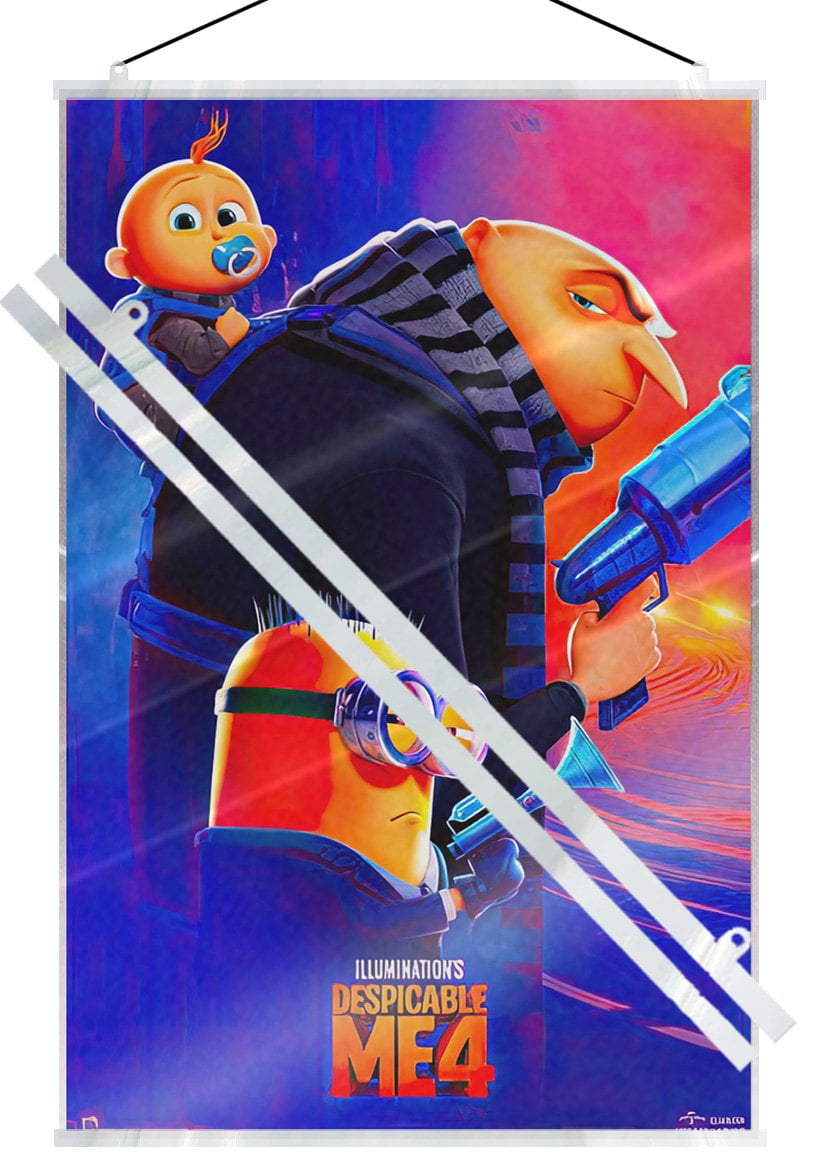 Despicable Me 4 - Movie Poster (Teaser - Gru, Felonius Gru Jr. & Minion ...
