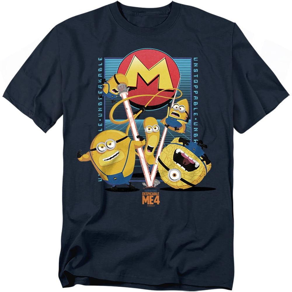 Despicable Me 4 T-Shirt Mega Minions Grid Unisex Graphic Tee for Men ...