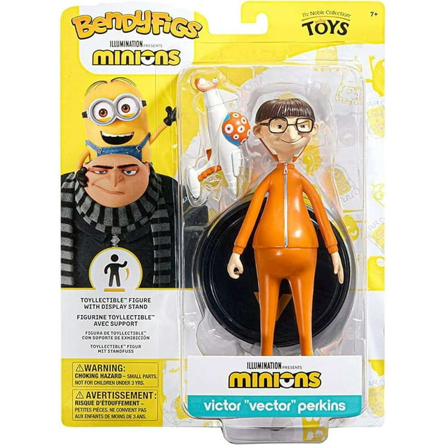 Despicable Me Bendyfigs Victor Vector Perkins Figure - Walmart.com