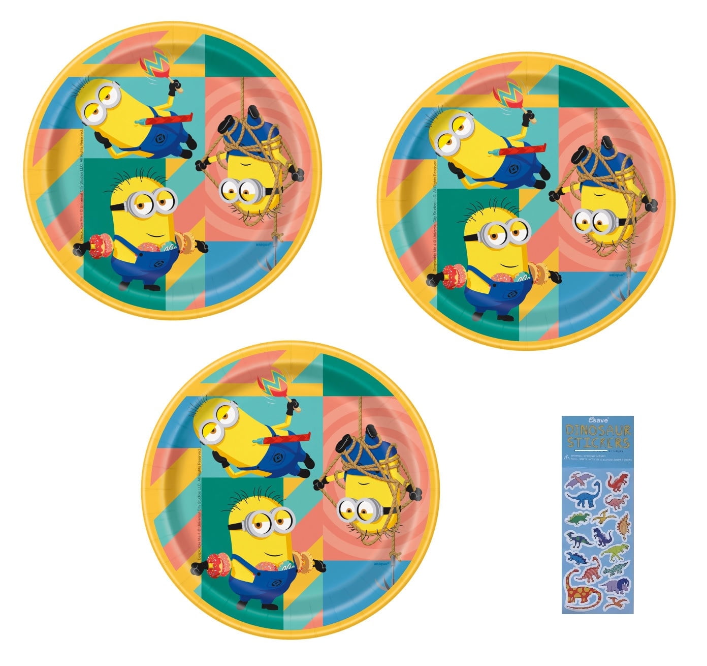 Despicable Me Birthday Party Supplies Bundle Pack includes 24 Desser ...