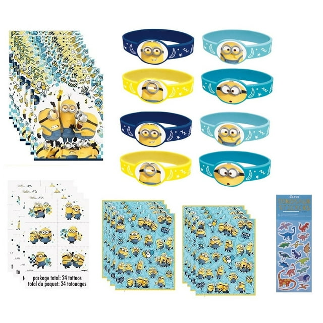 Despicable Me Birthday Party Supplies Favor Bundle Pack includes 8 Loot ...