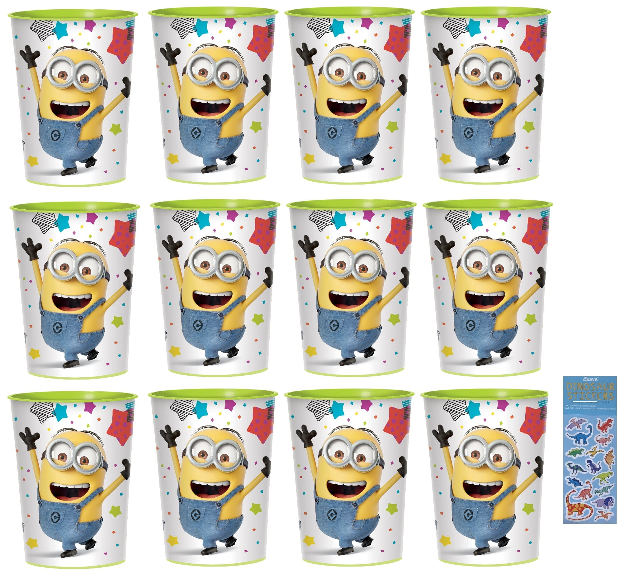 Despicable Me Birthday Party Supplies Favor Bundle includes 12 Plastic ...