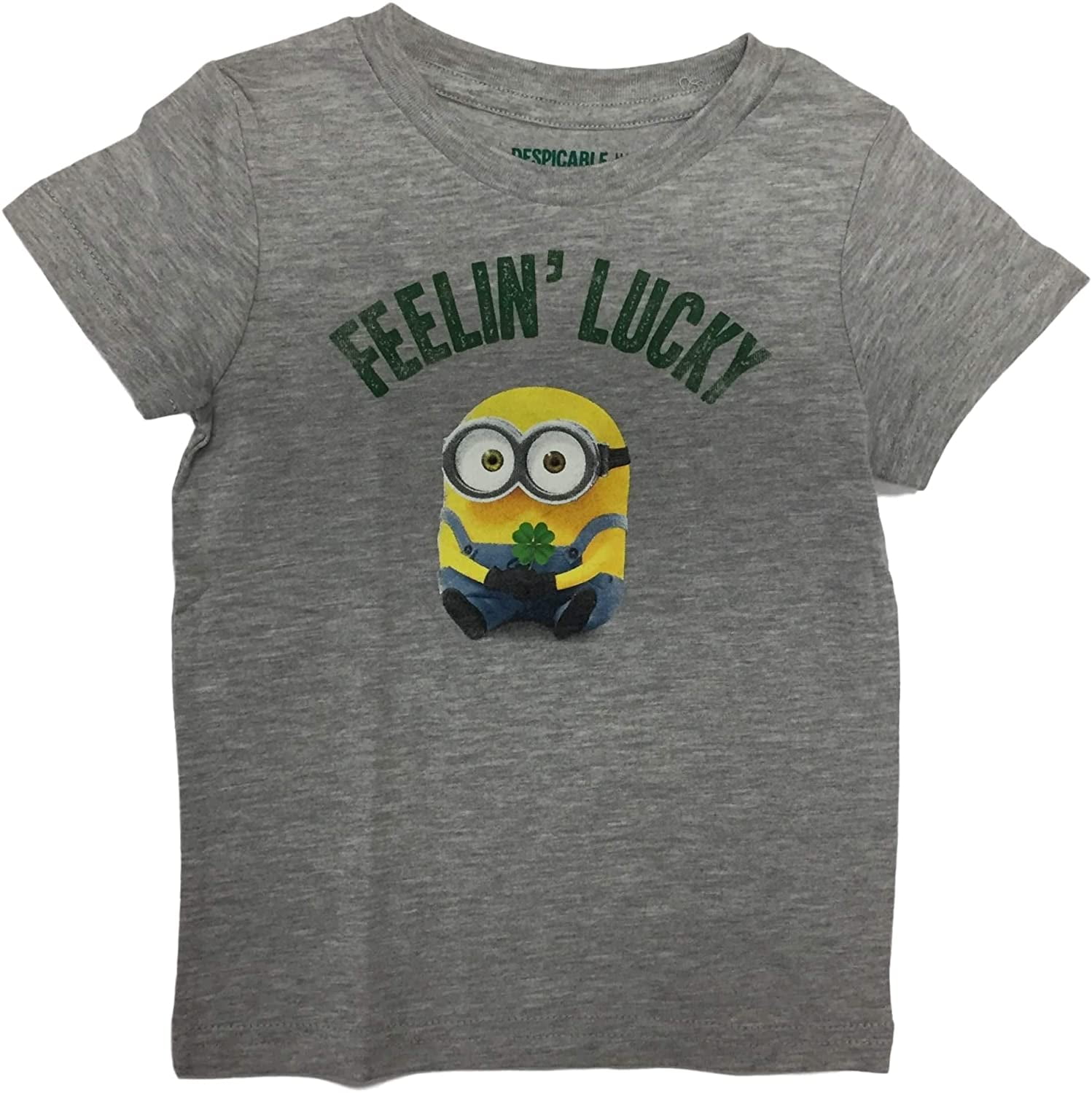 Despicable Me Boy's Toddler Feelin' Lucky Crew Neck - Walmart.com