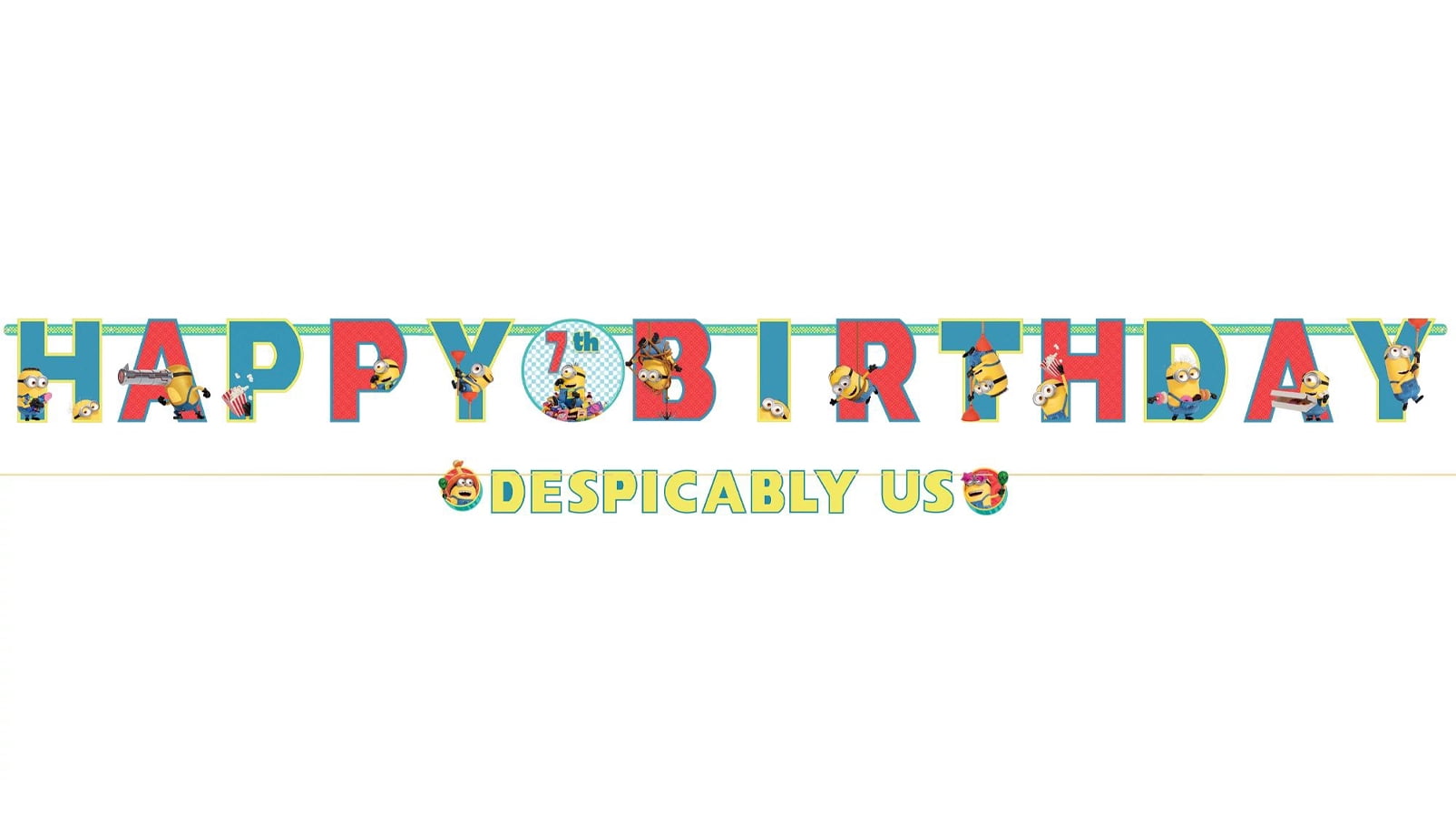 Despicable Me 'Despicably Us' Add An Age Jumbo Letter Banner Kit (1kit ...