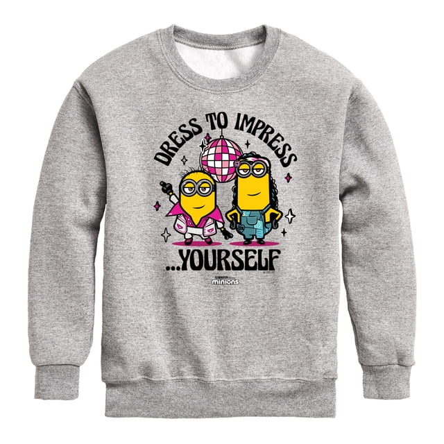 Despicable Me - Dress To Impress Yourself - Toddler & Youth Crewneck ...