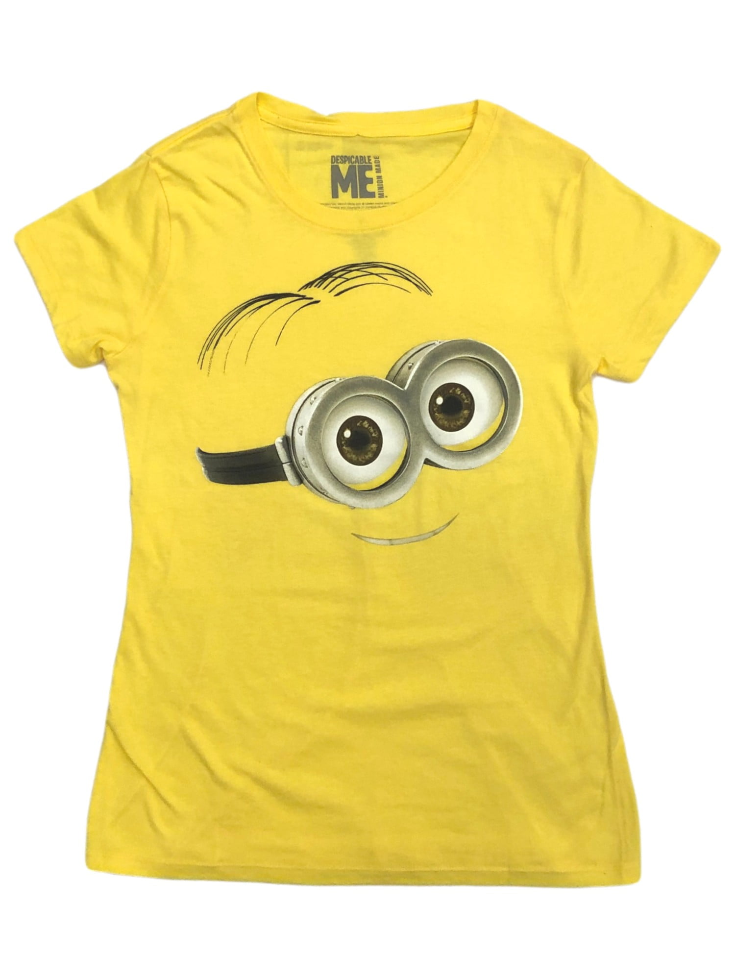 Despicable Me Girls Yellow Short Sleeve Minions T-Shirt Tee Shirt ...