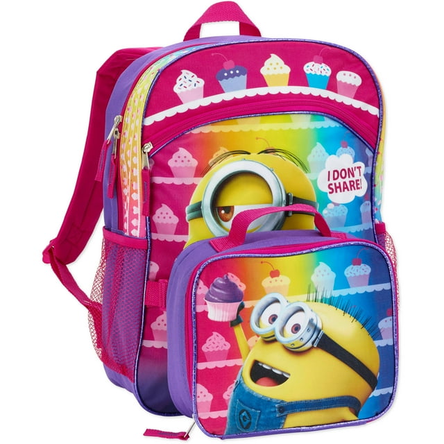 Despicable Me I Don't Share 16" Backpack with Lunch Tote - Walmart.com