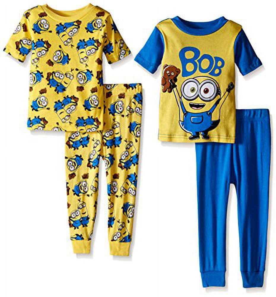 Despicable Me Little Boys Minion Bob and Teddy 4-Piece Pajama Set ...