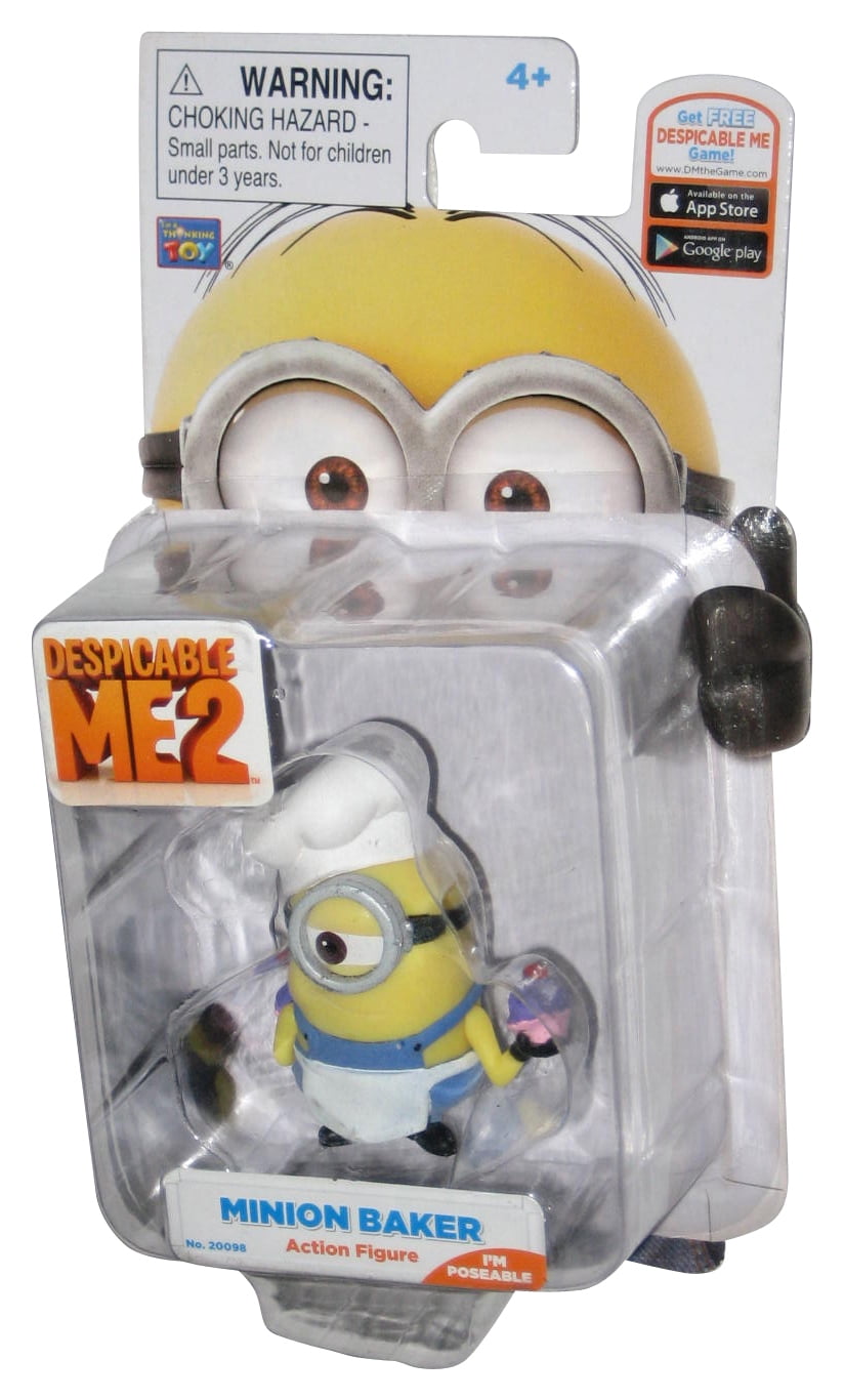 Despicable Me Minion Baker Thinkway Toys Poseable Action Figure ...