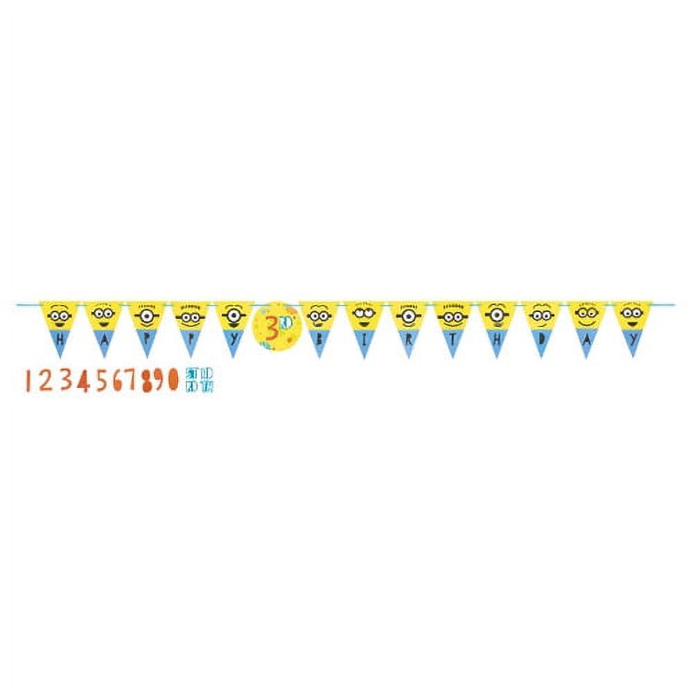 Despicable Me 'Minion Fun' Jumbo Pennant Banner Kit (1ct) - Walmart.com