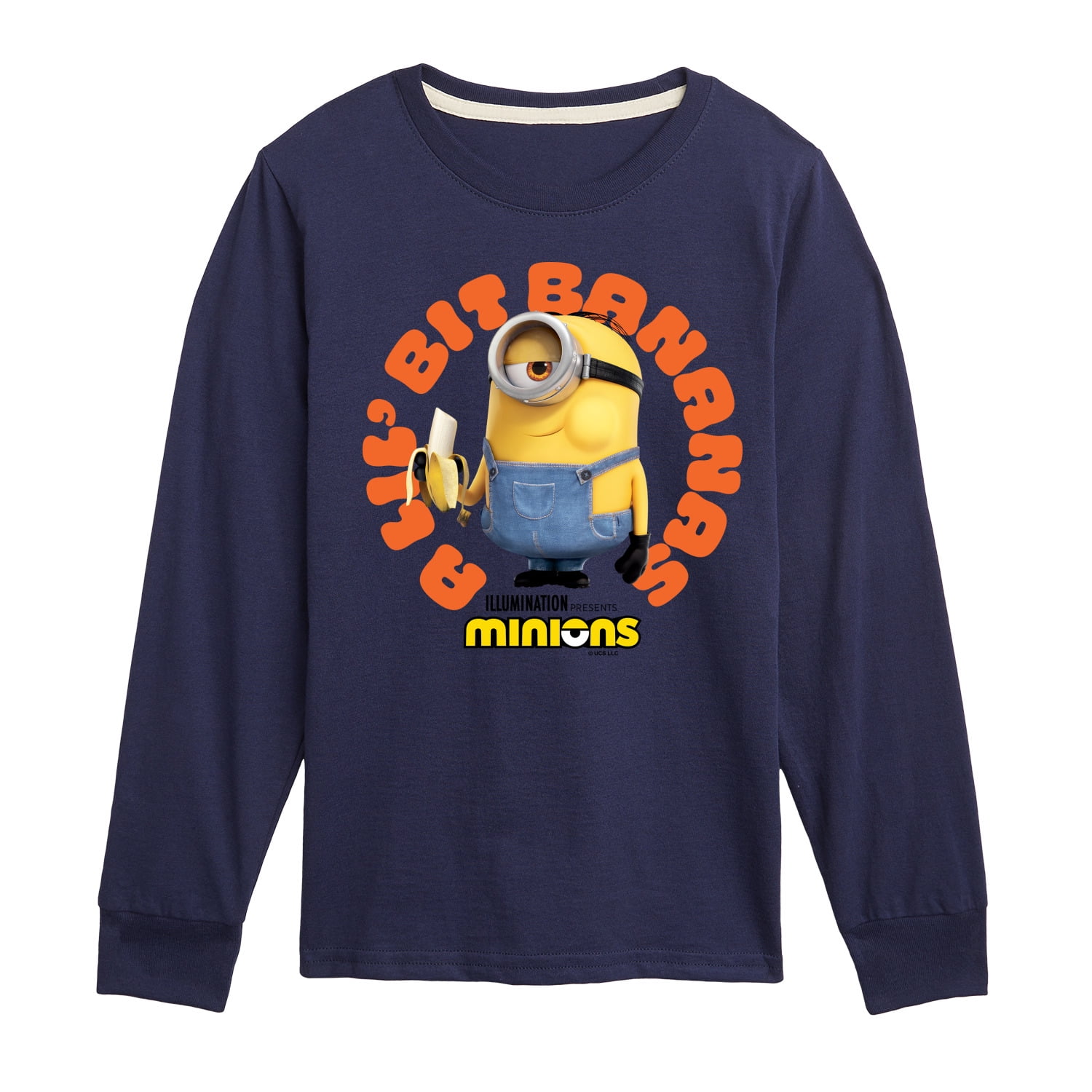 Despicable Me Minions - A Lil Bit Bananas - Toddler & Youth Long Sleeve ...