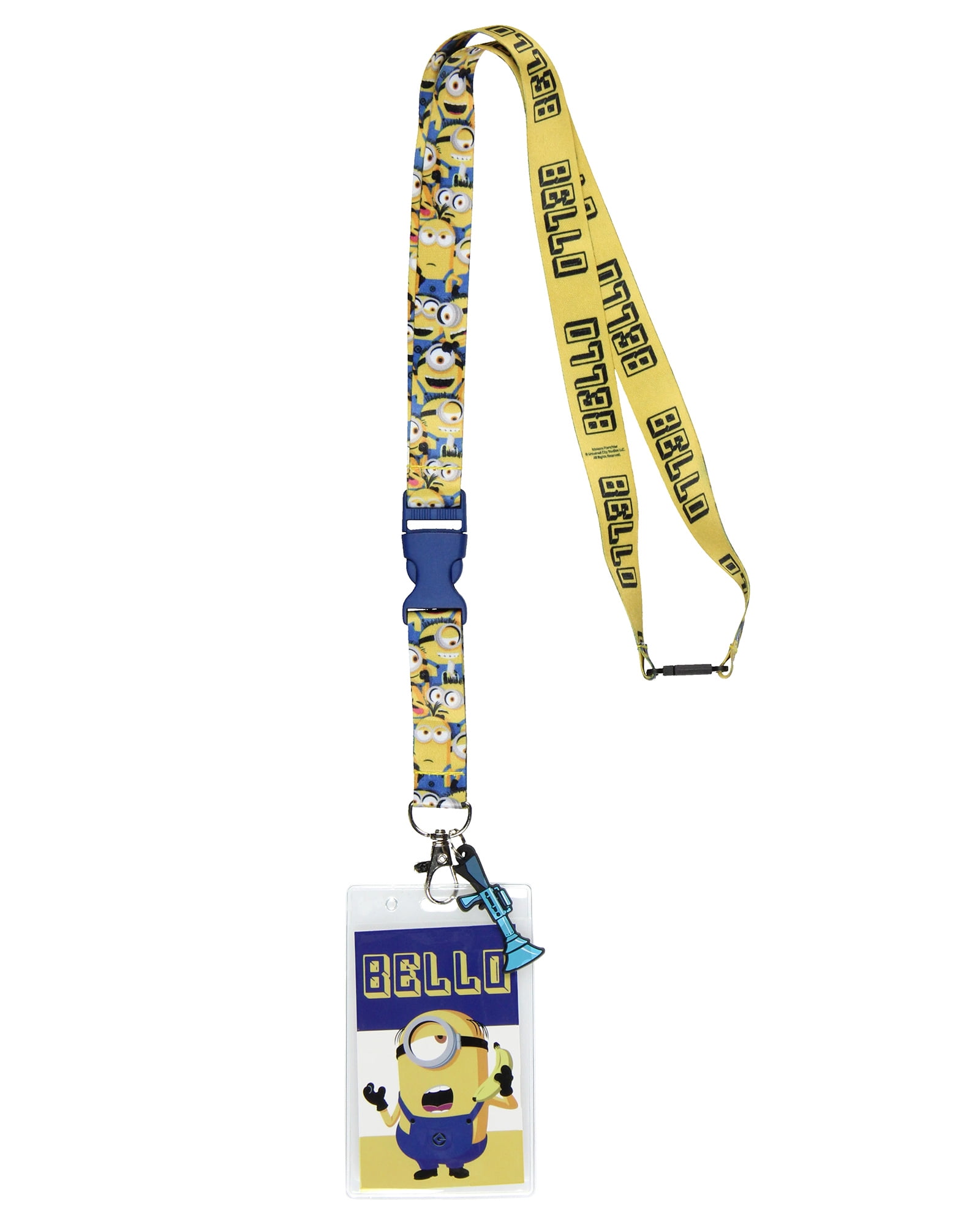 Despicable Me Minions Bello Banana Phone ID Reversible Lanyard Badge ...