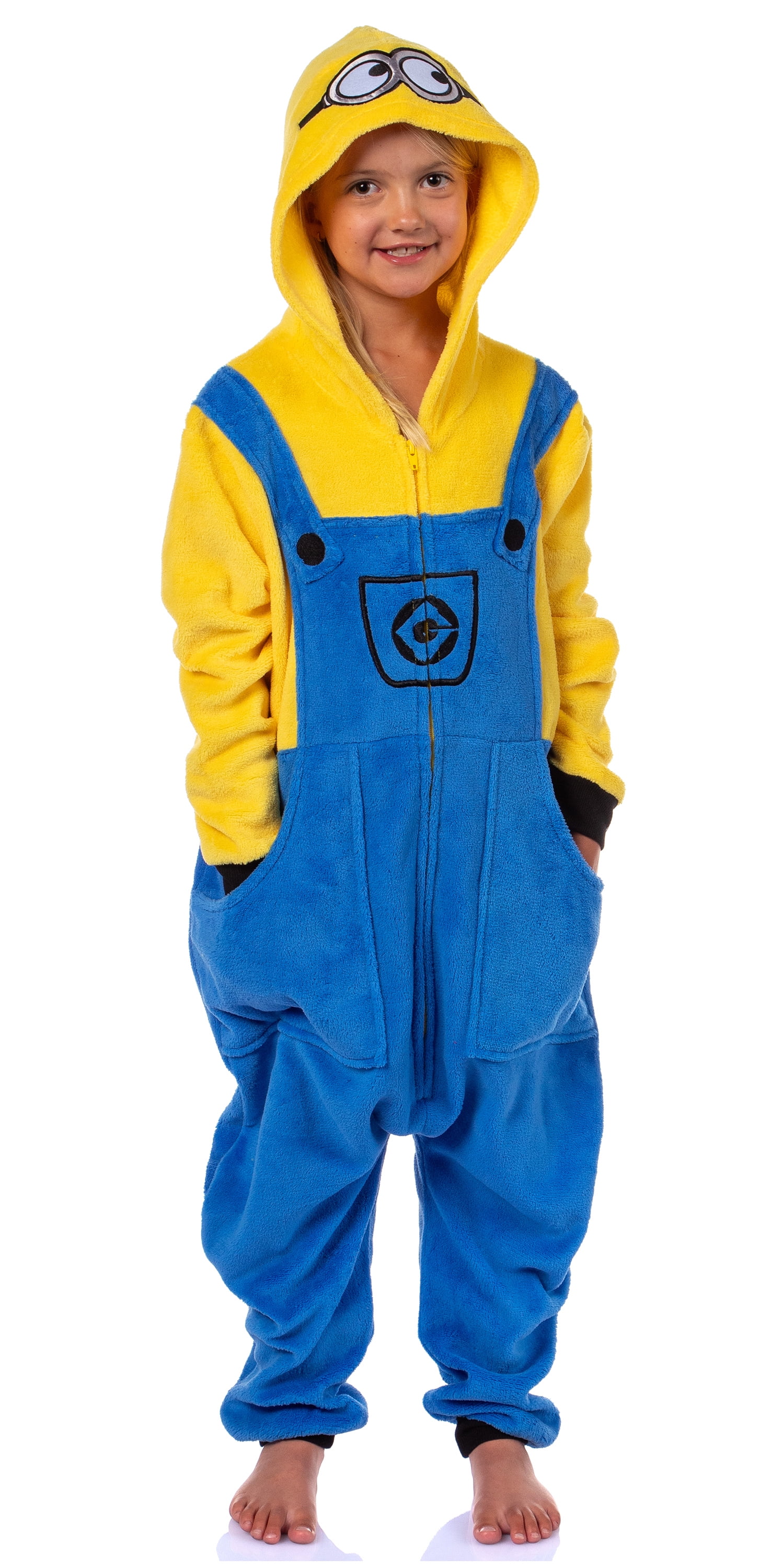 Despicable Me Minions Boys Bob The Minion 1 Piece Fleece Union Suit ...