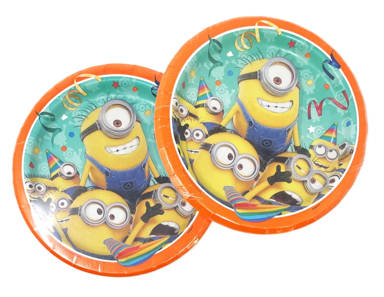 Despicable Me Minions Dessert Party Plates - 2 Packs of 8 - 16 Total ...