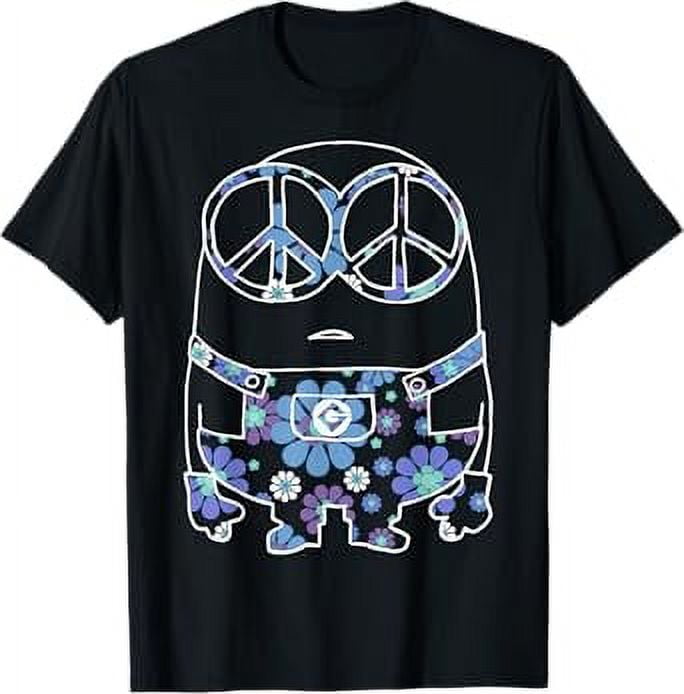 Despicable Me Minions Groovy Retro Floral Print T-Shirt - Walmart.com