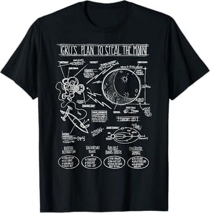 Despicable Me Minions Gru's Moon Plans Graphic T-Shirt T-Shirt ...