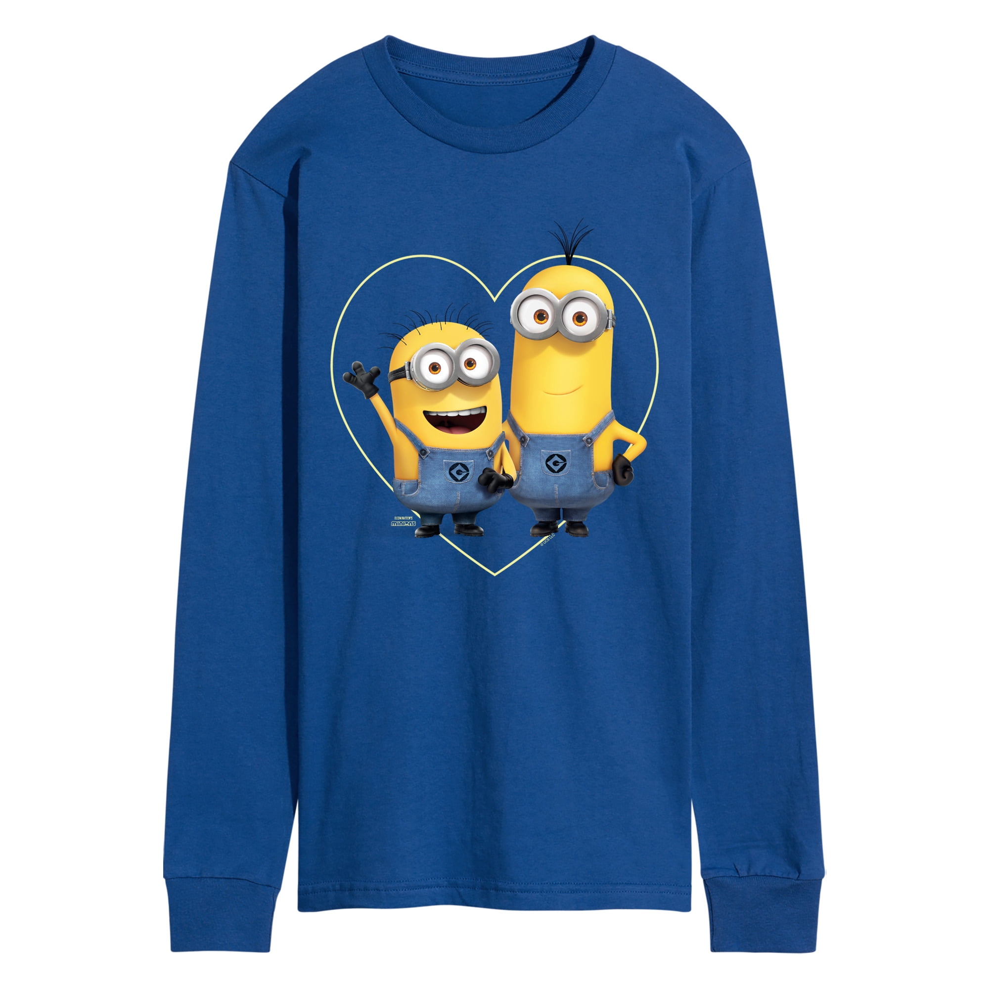 Despicable Me - Minions Heart - Men's Long Sleeve Graphic T-Shirt ...