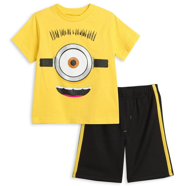 Despicable Me Minions Little Boys T-Shirt and Shorts Outfit Set Infant ...