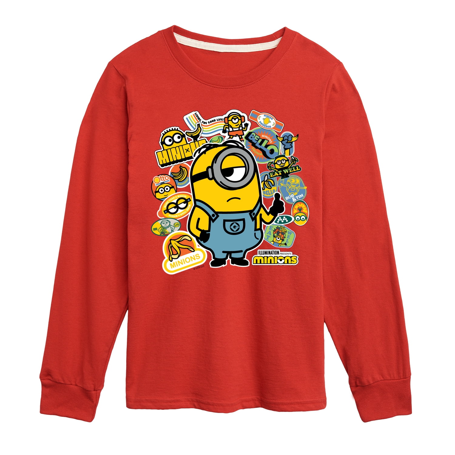 Despicable Me Minions - Minion & Banana Stickers - Toddler & Youth Long ...