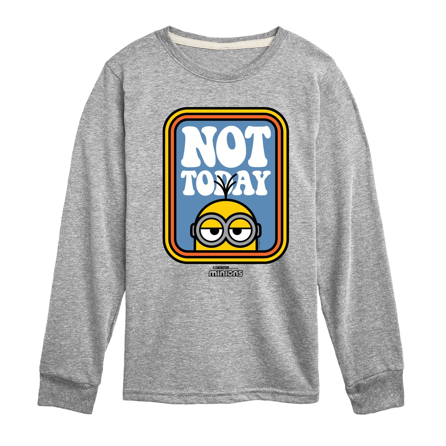 Despicable Me Minions - Not Today - Toddler & Youth Long Sleeve Graphic ...