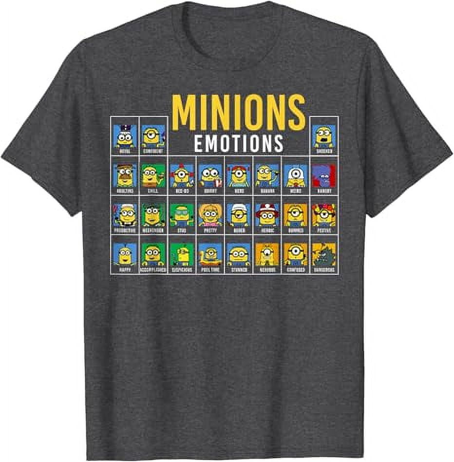 Despicable Me Minions Periodic Table Of Minions Graphic Tee T-Shirt ...
