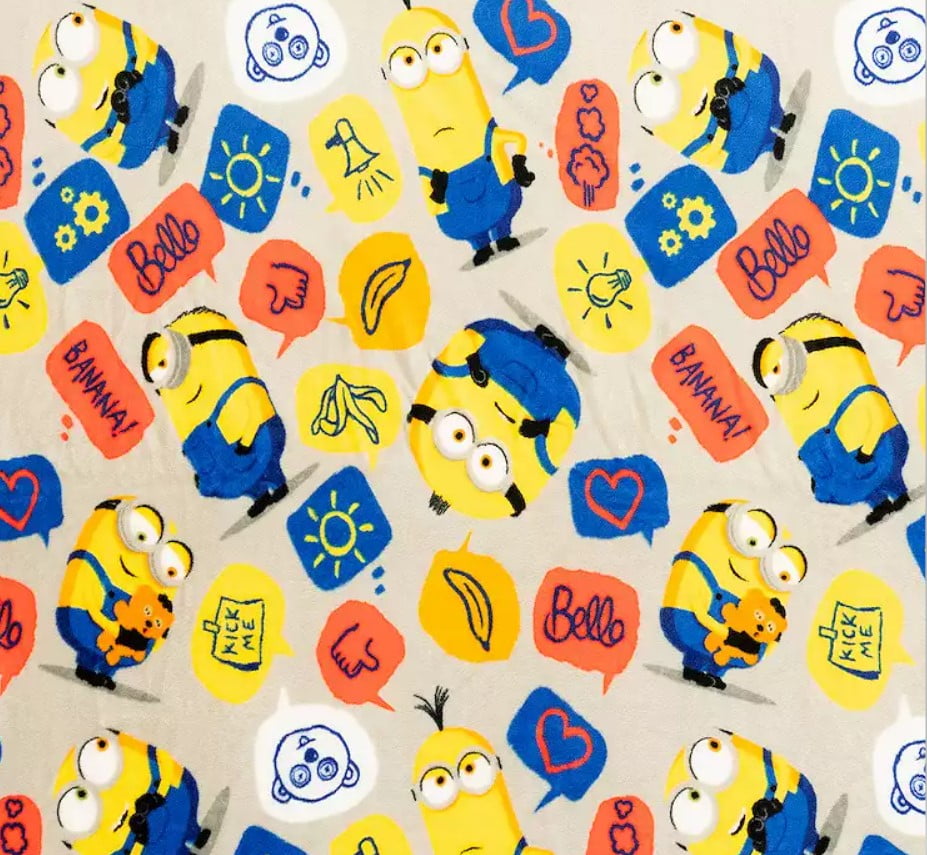 Despicable Me Minions Print Character Soft and Plush Blanket Throw ...